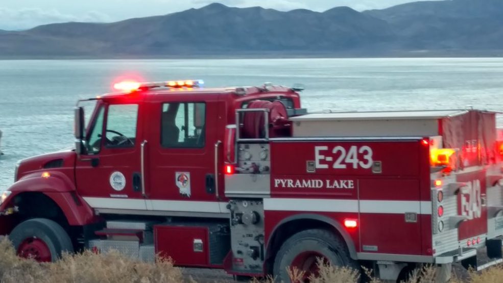 Pyramid Lake Fire Rescue respond to brush fire north of Black Rock ...
