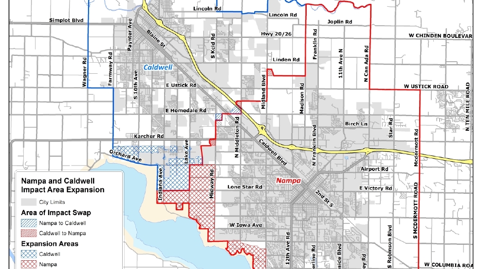 Impact borders: Nampa, Caldwell look to edit boundaries | KBOI